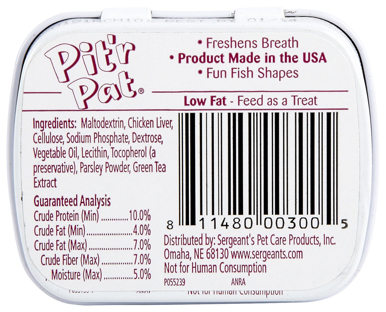 Pit'r Pat Cat Breath Treats Liver for Cats