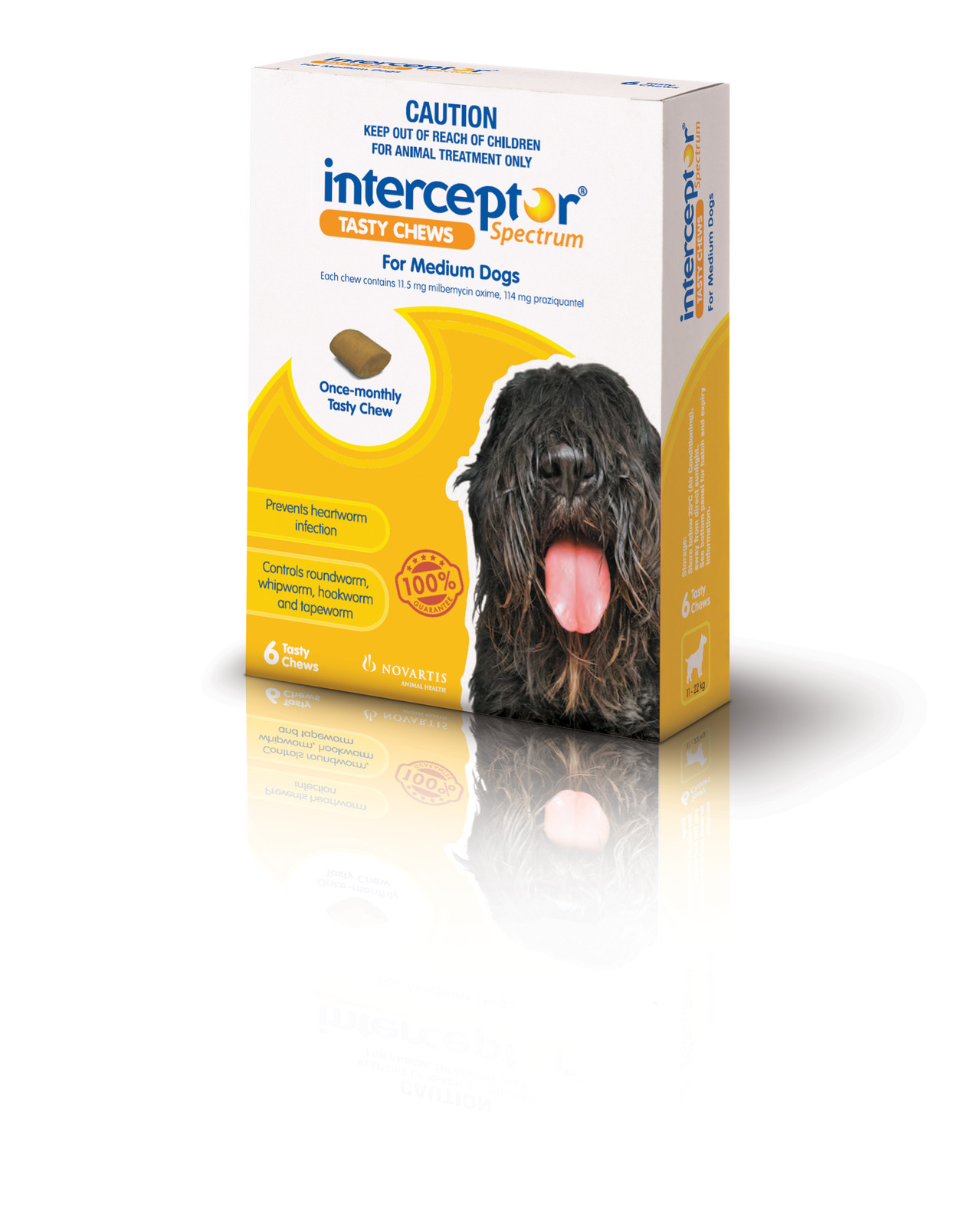 Interceptor Spectrum Worm Chew for Medium Dogs - 6 pk | eBay