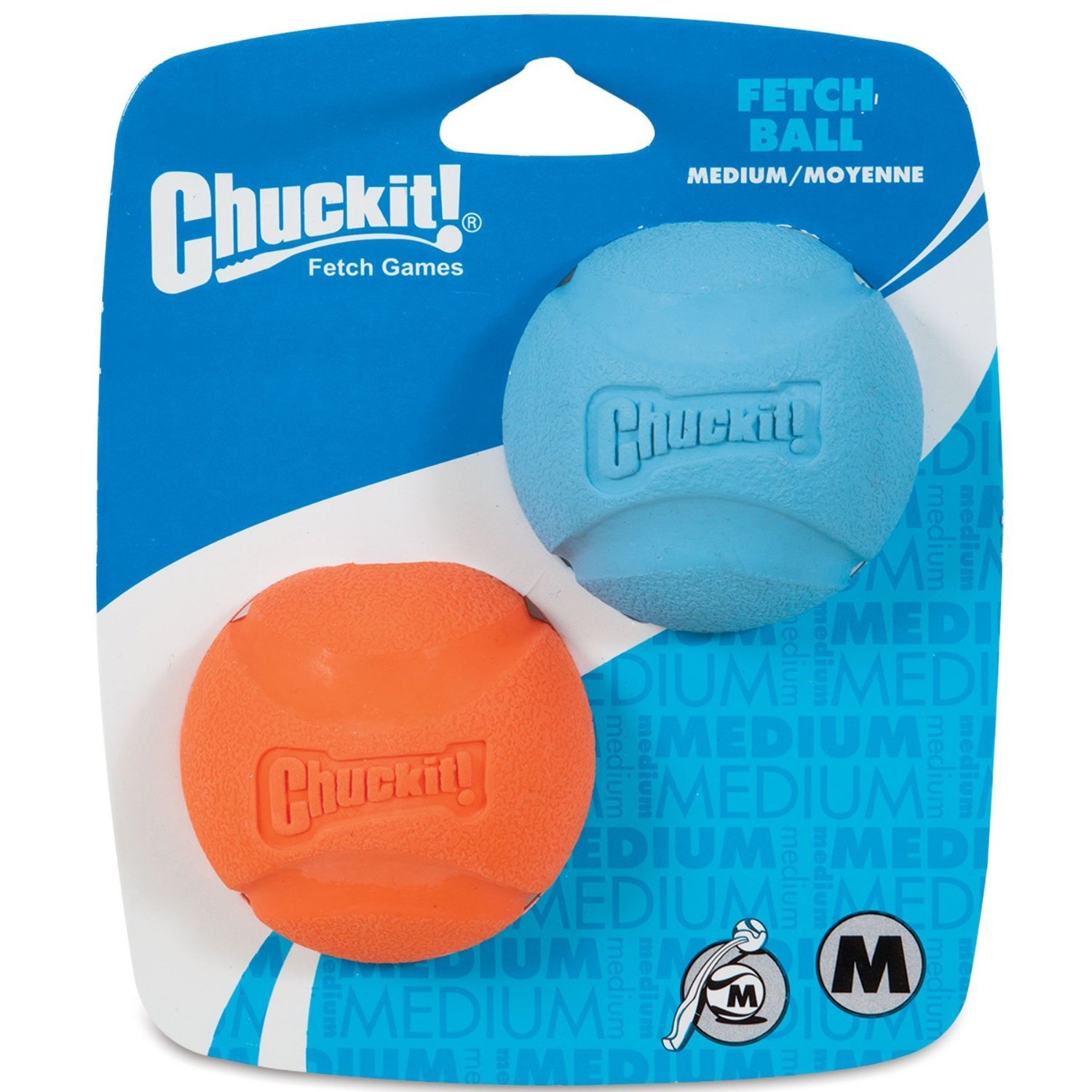 Chuckit Fetch Dog Toy Medium Dog Ball - 2pack