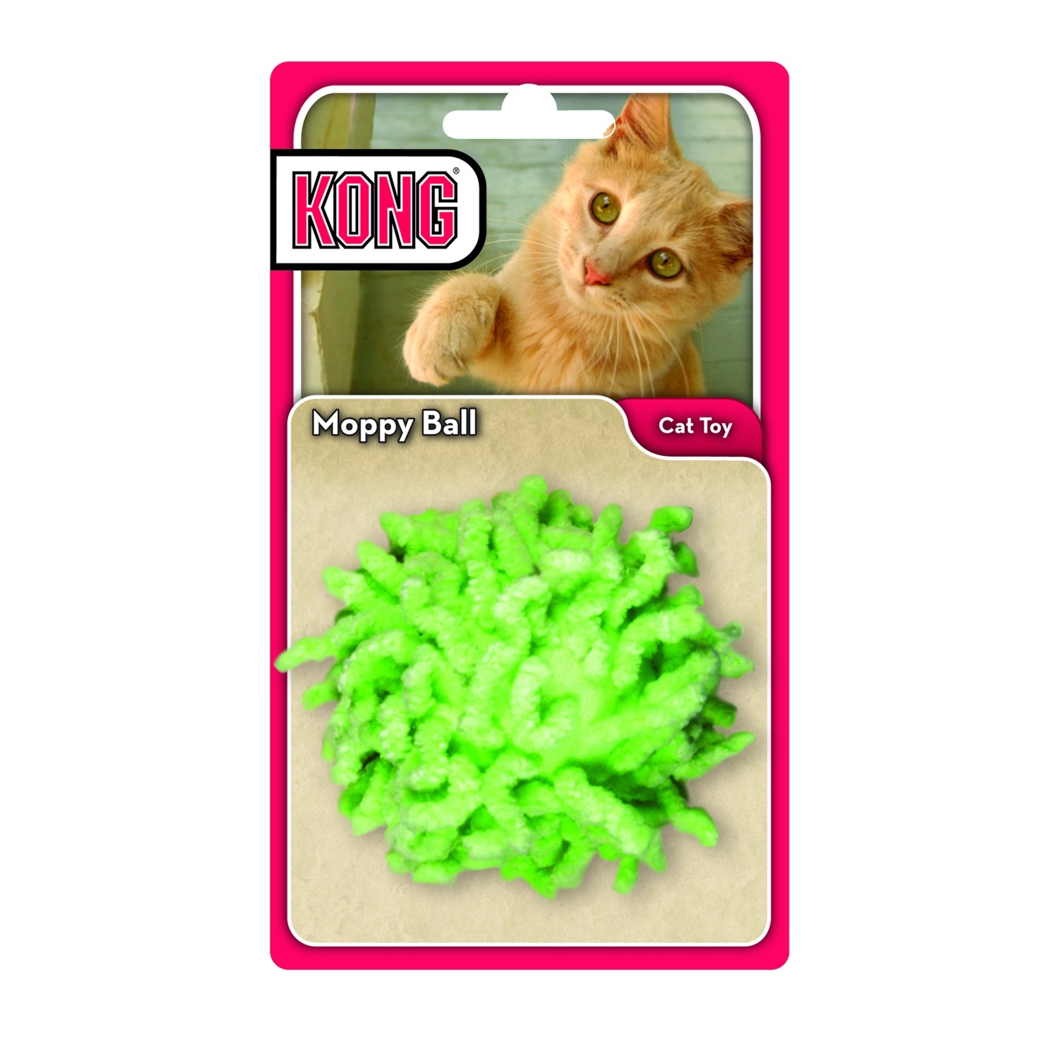 KONG Cat Toys - Interactive Moppy Ball Cat Toys
