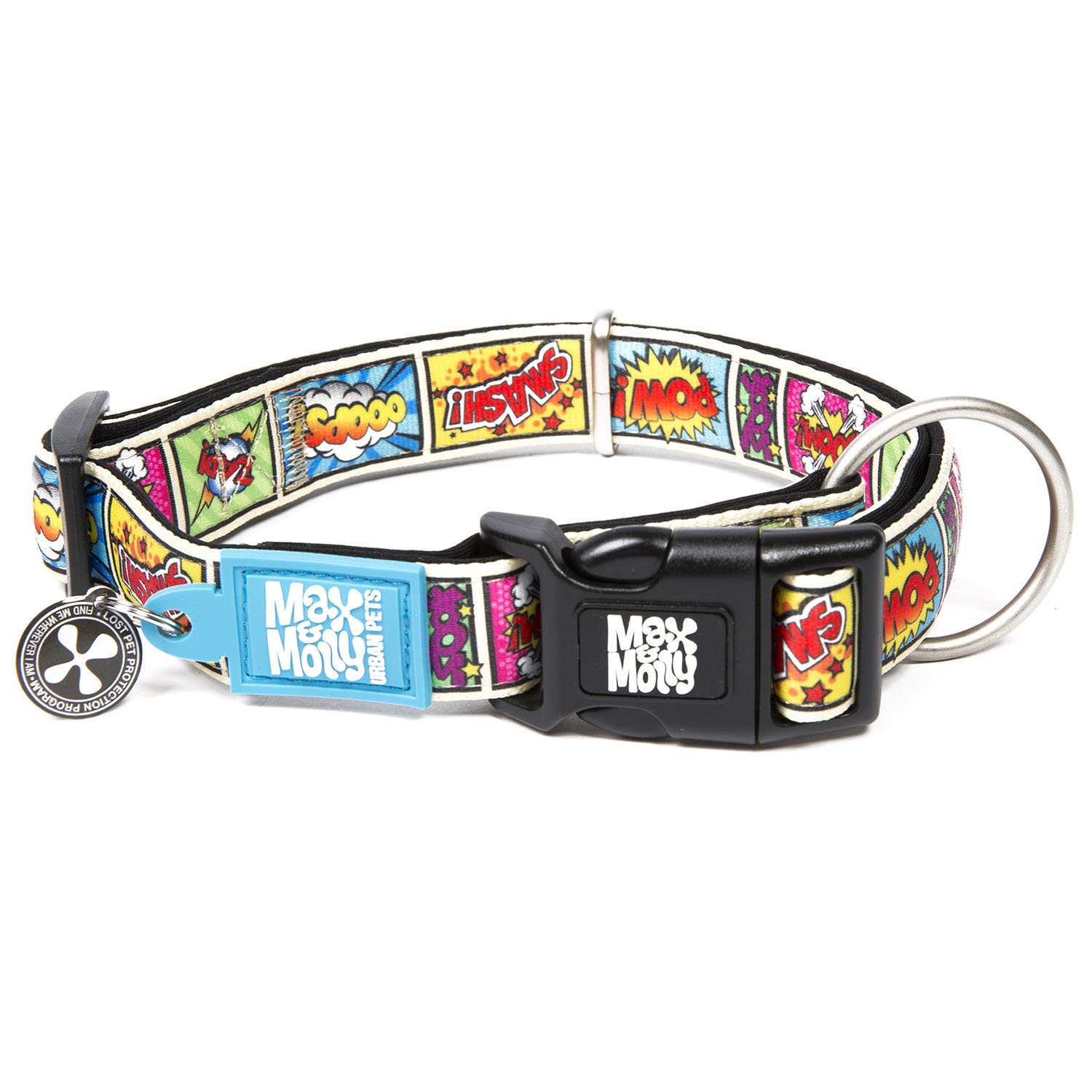 Max & Molly Comic Smart ID Large Dog Collar